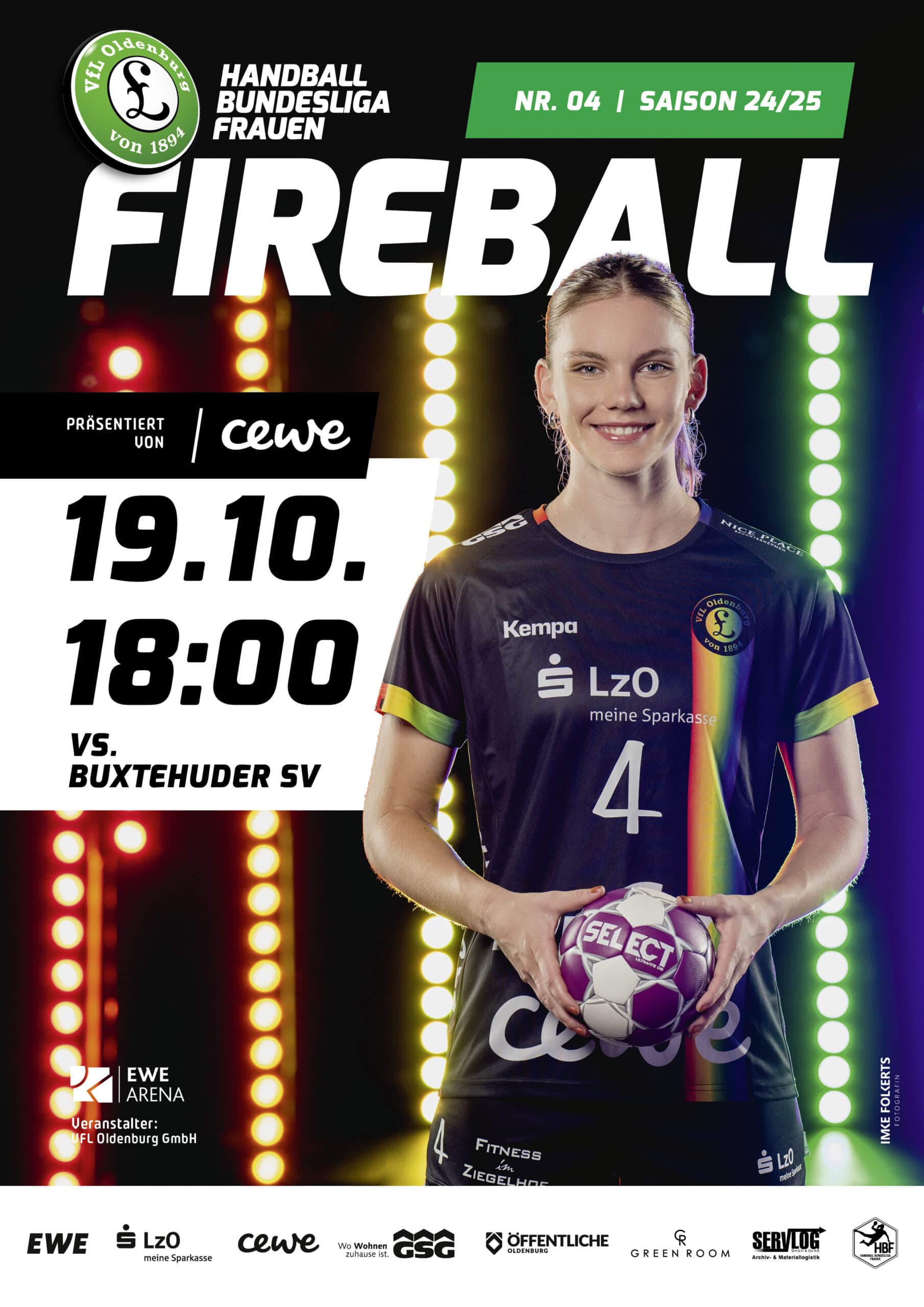Fireball 19.10.2024 - VfL Oldenburg Handball Damen